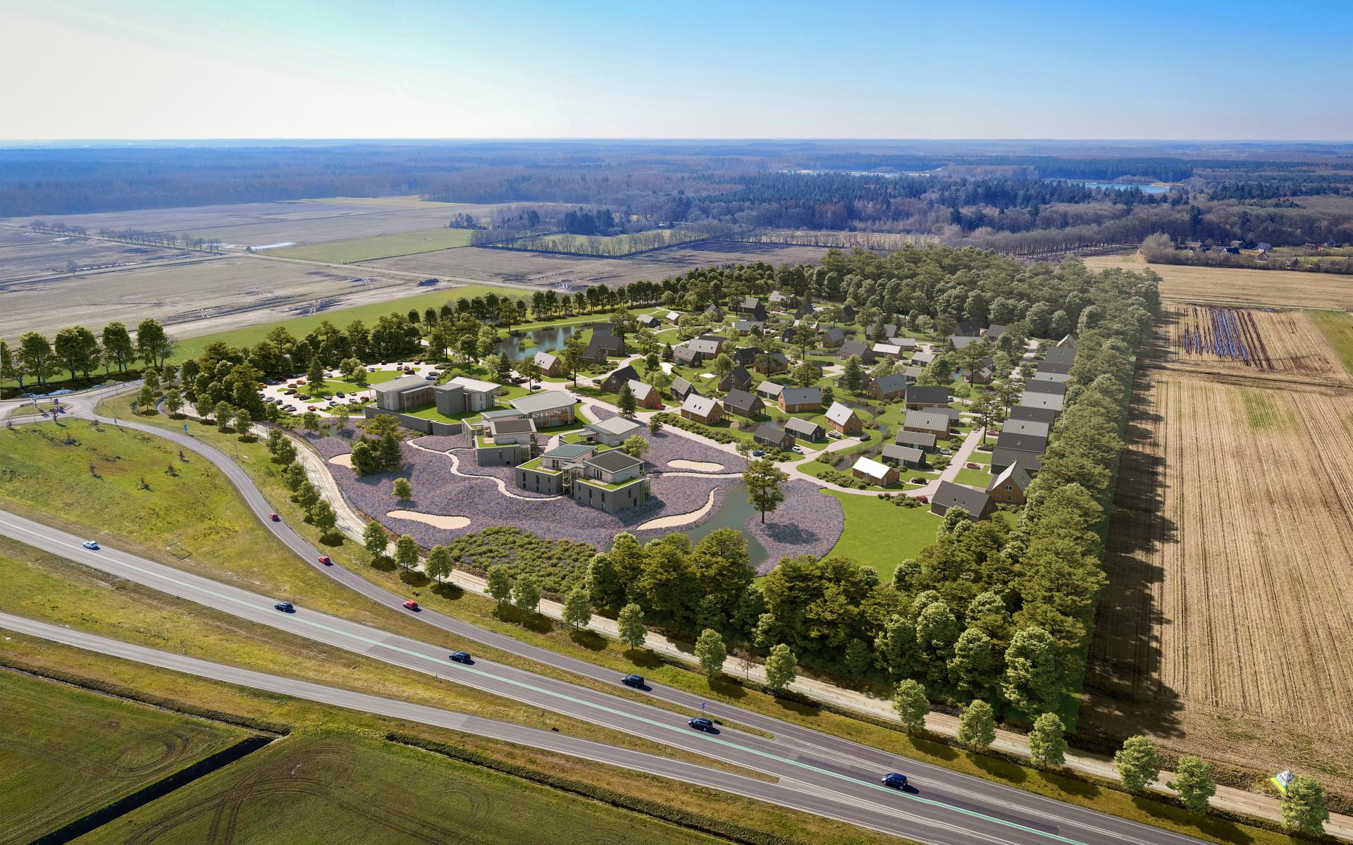 Bouw resort De Hondsrug bij Gasselte na jaren vertraging van start ...